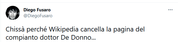 Giuseppe De Donno, Wikipedia e i Poteri Forti – Notiziole di .mau.