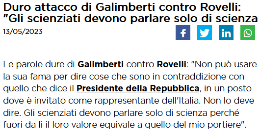Galimberti pro domo sua | Notiziole di .mau.
